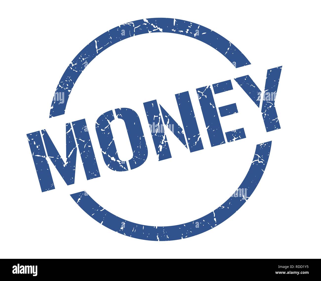money blue round stamp Stock Vector Image & Art - Alamy