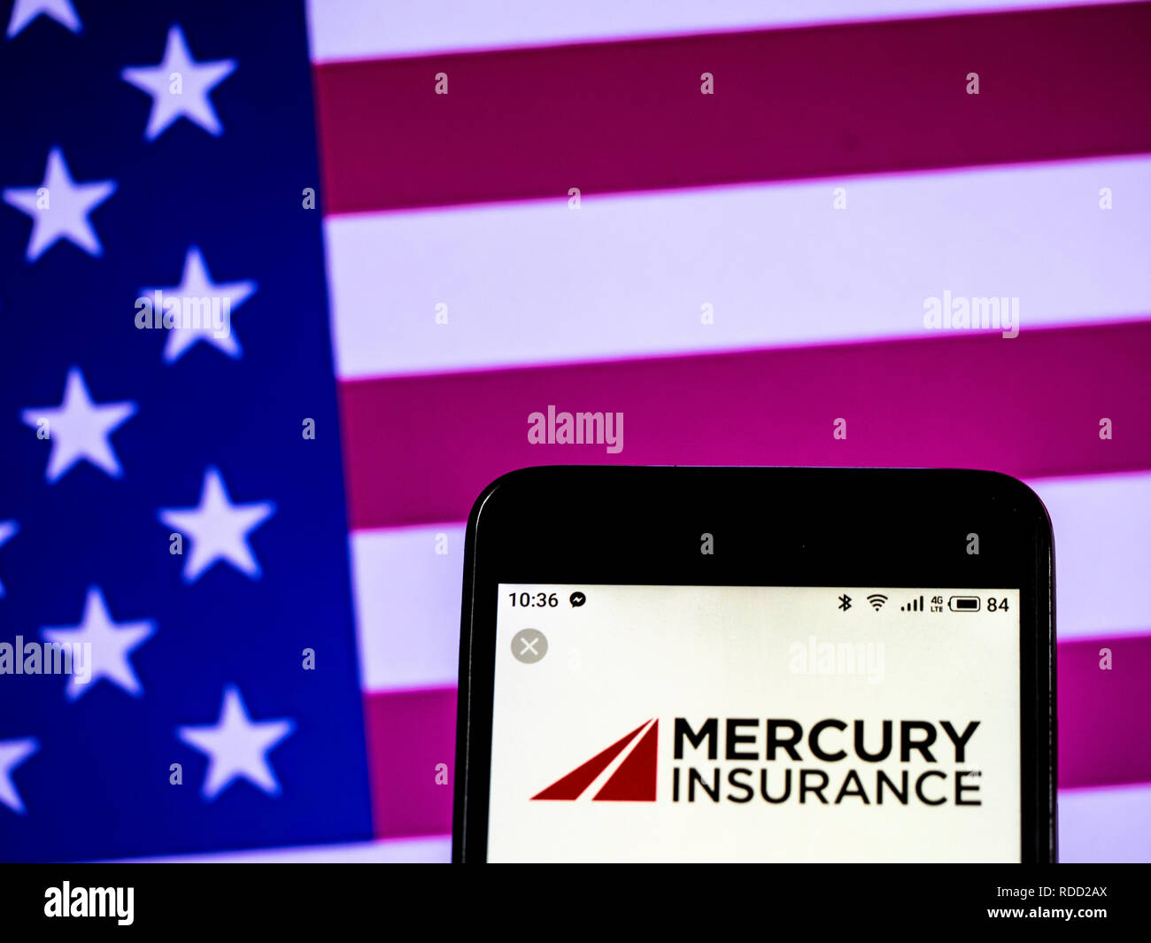 Mercury insurance logo hi-res stock photography and images - Alamy