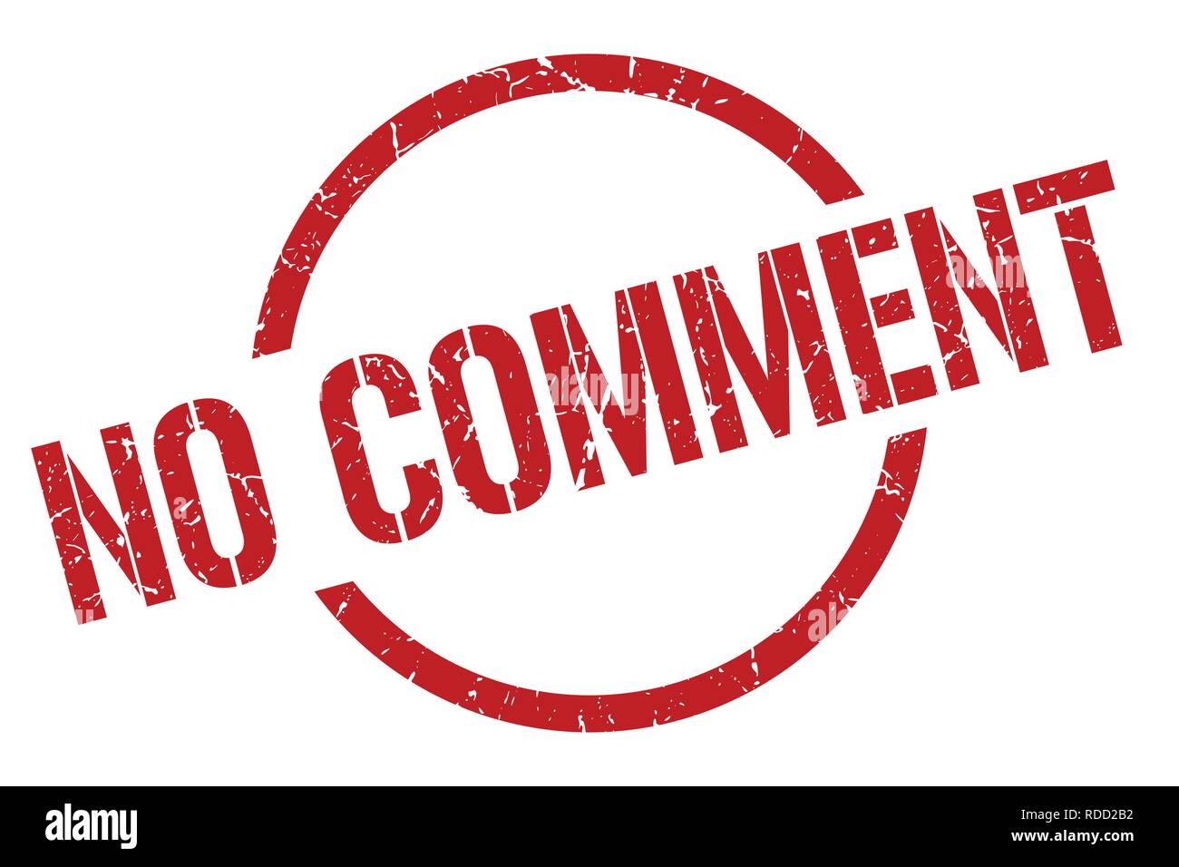 no comment red round stamp Stock Vector Image & Art - Alamy