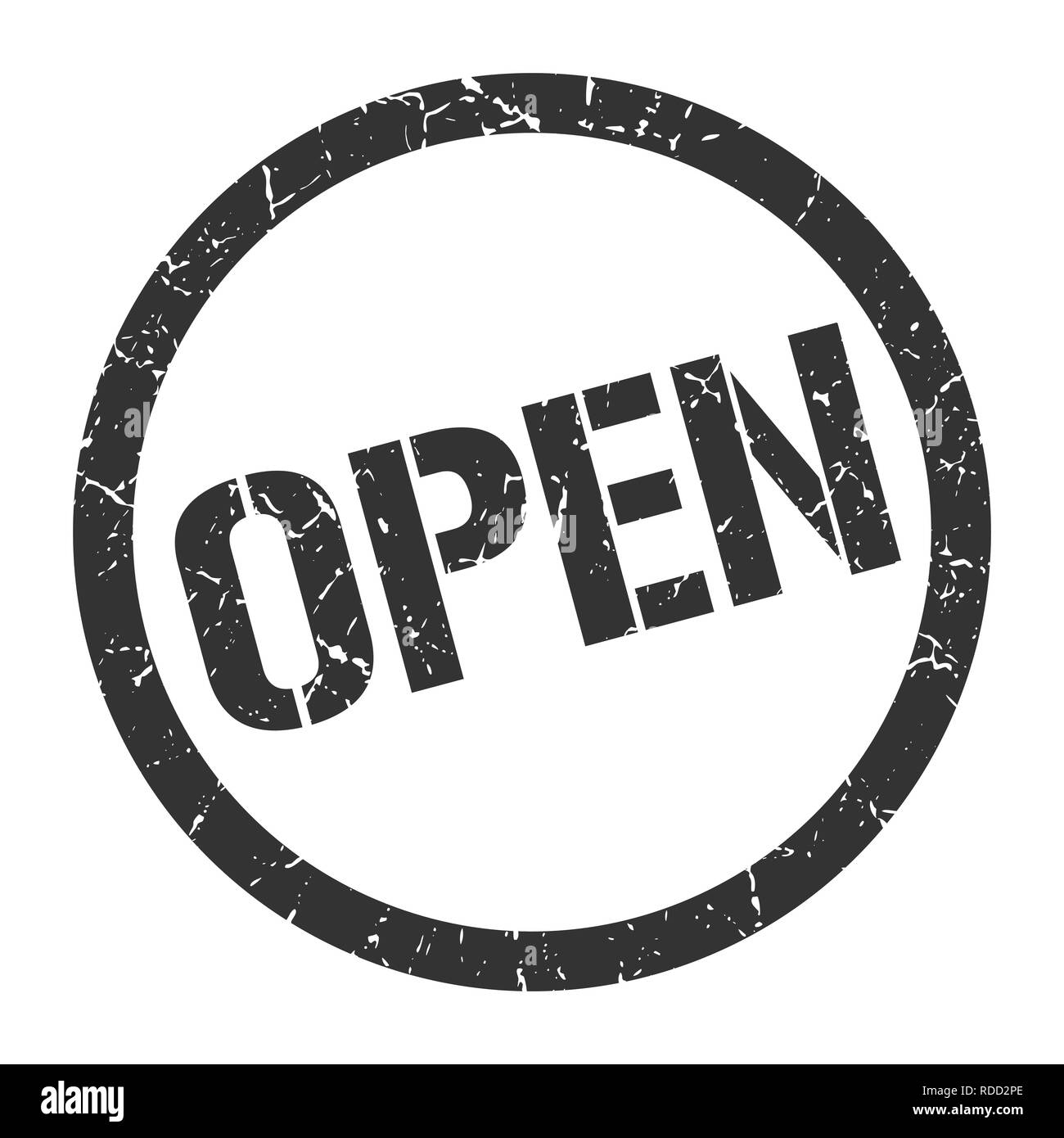 open black round stamp Stock Vector Image & Art - Alamy