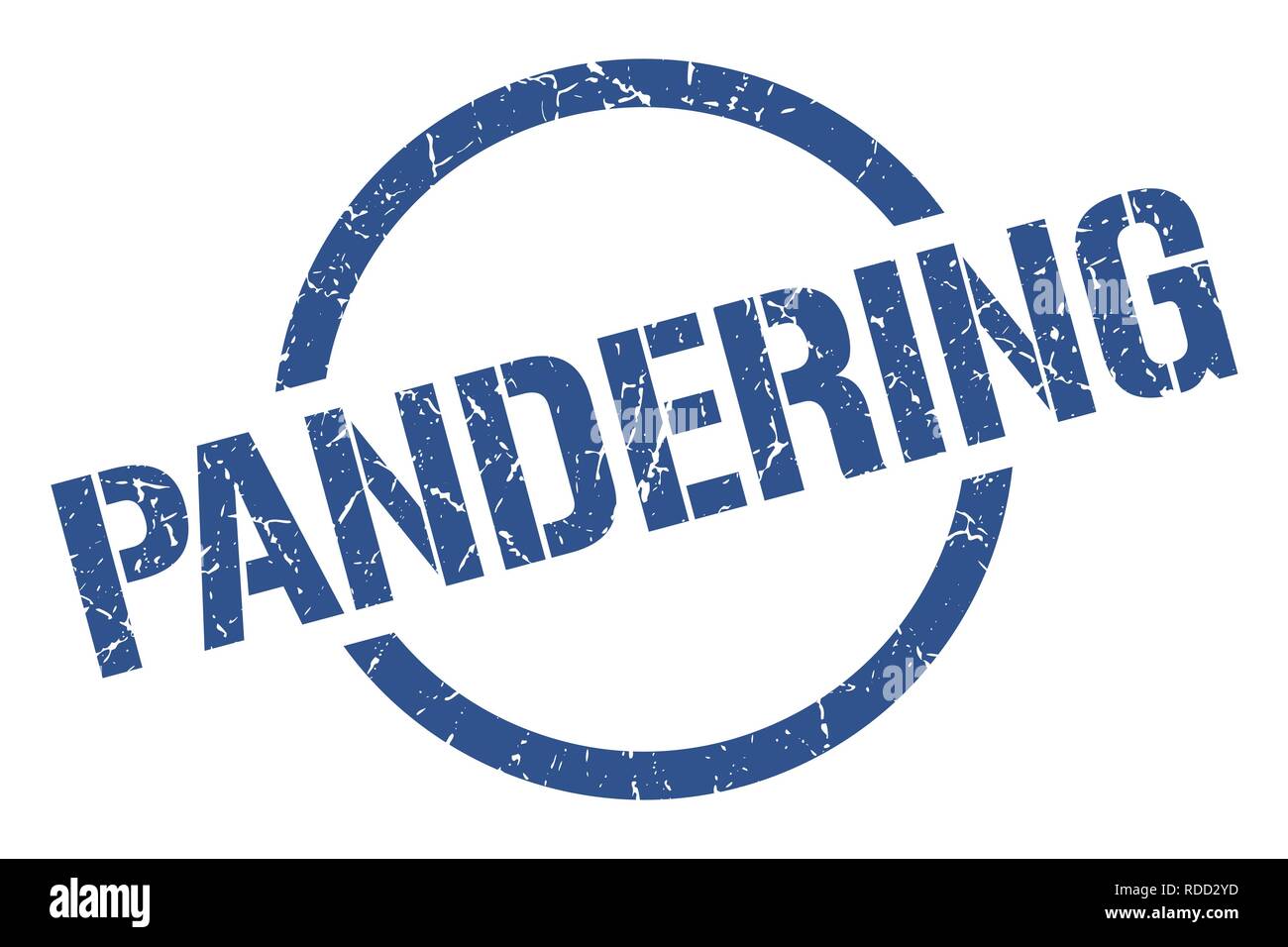 pandering blue round stamp Stock Vector Image & Art - Alamy