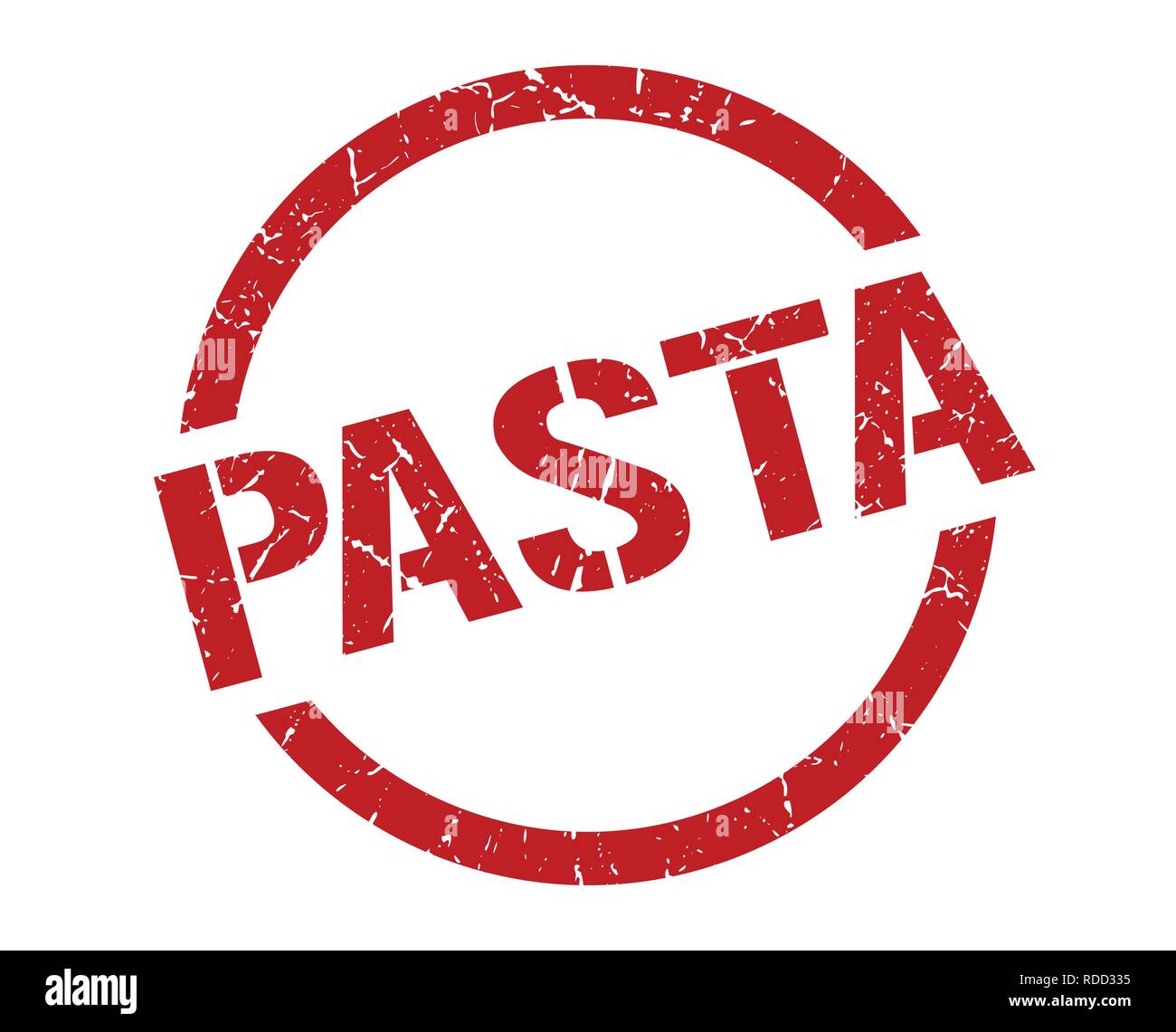 pasta red round stamp Stock Vector Image & Art - Alamy