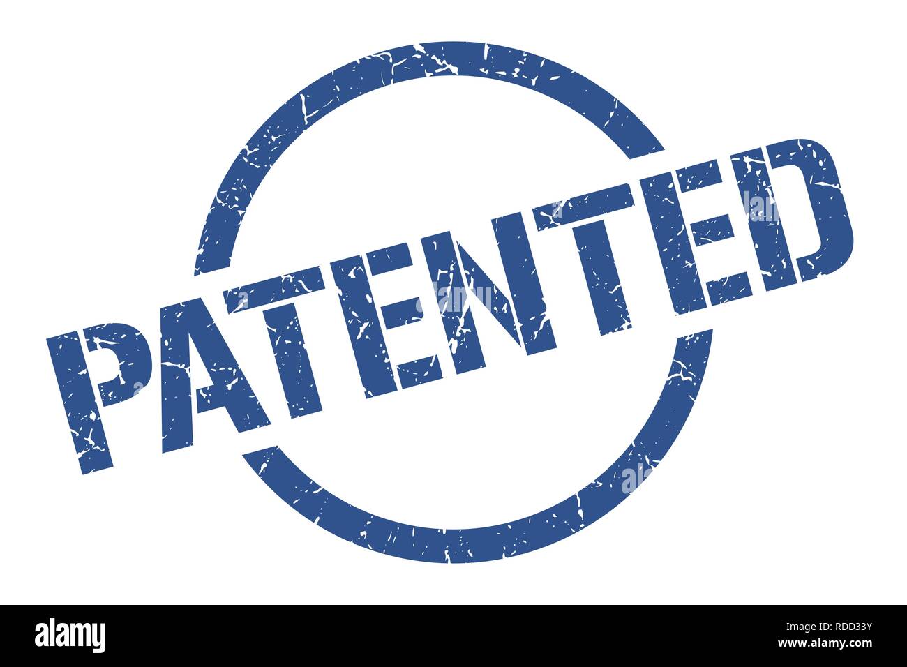 patented blue round stamp Stock Vector Image & Art - Alamy