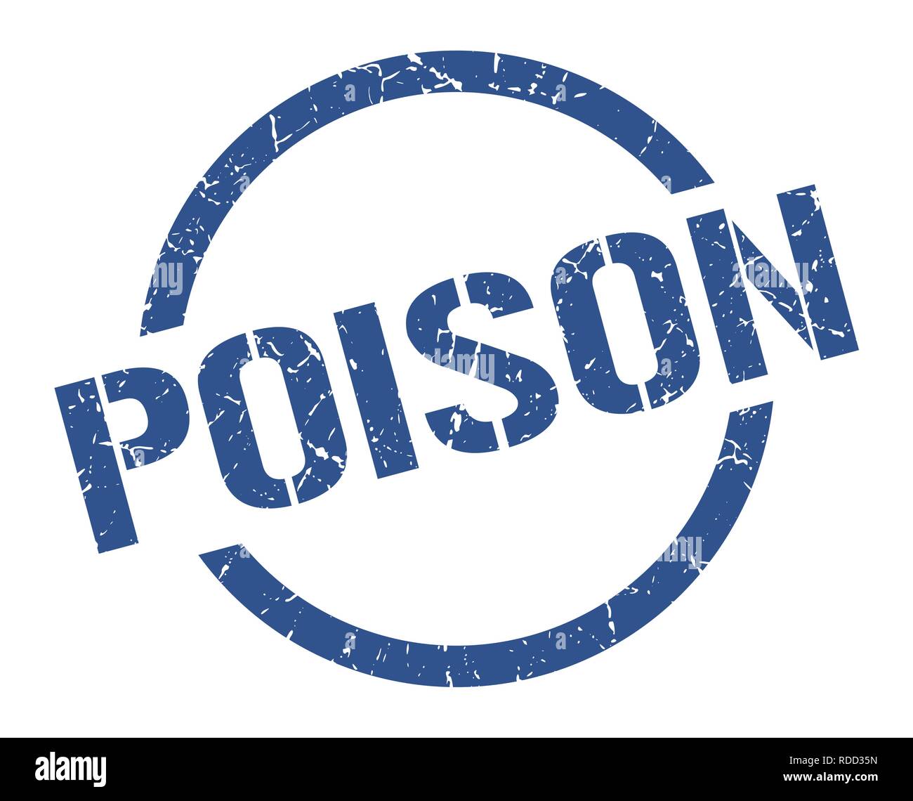poison blue round stamp Stock Vector Image & Art - Alamy