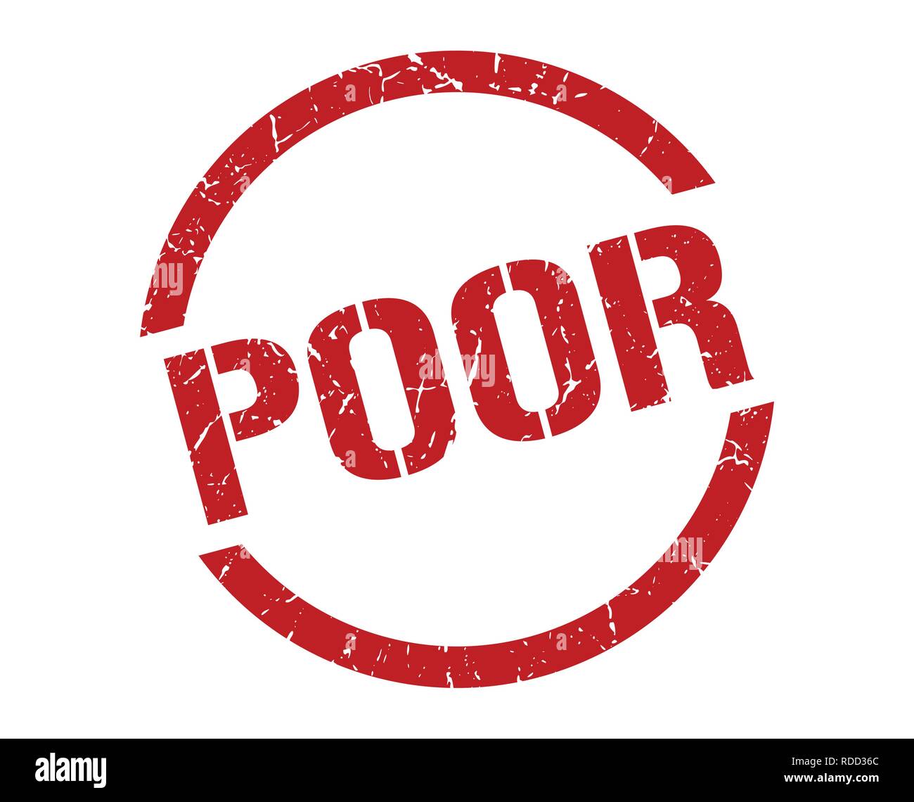 poor red round stamp Stock Vector Image & Art - Alamy