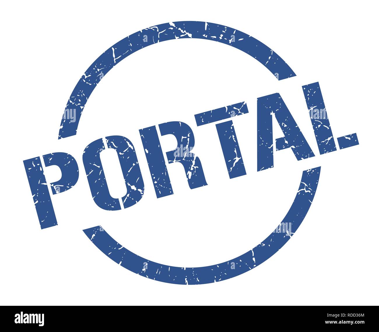 Portal stamp round grunge hi-res stock photography and images - Alamy