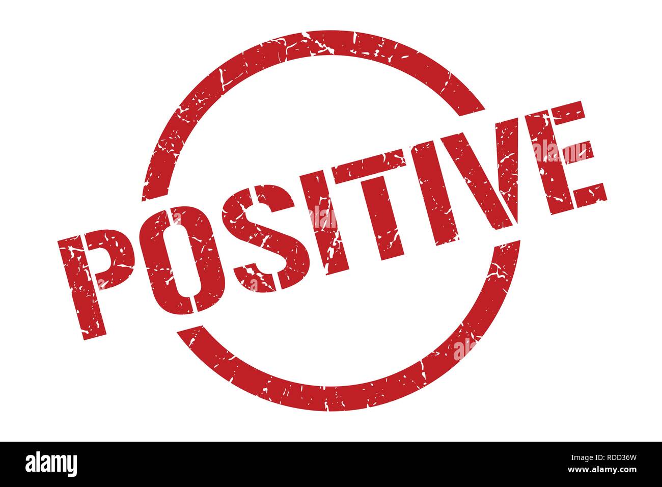 positive red round stamp Stock Vector Image & Art - Alamy