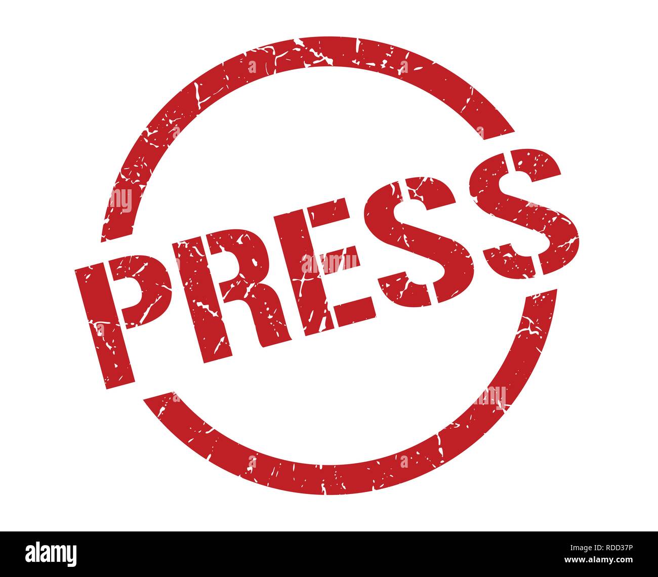 press red round stamp Stock Vector Image & Art - Alamy