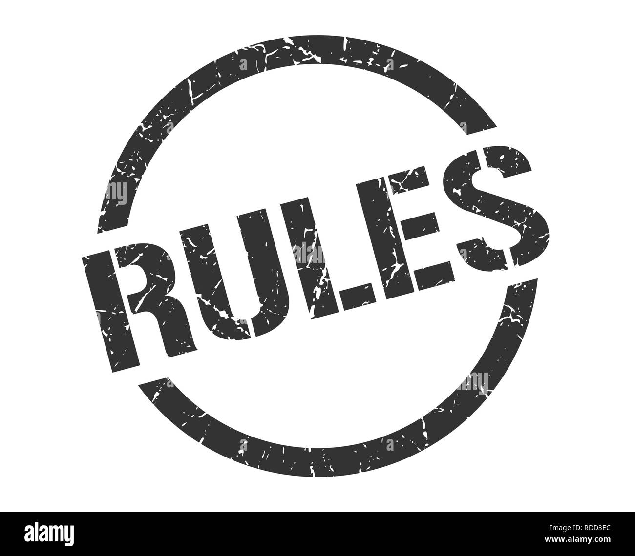 rules black round stamp Stock Vector Image & Art - Alamy