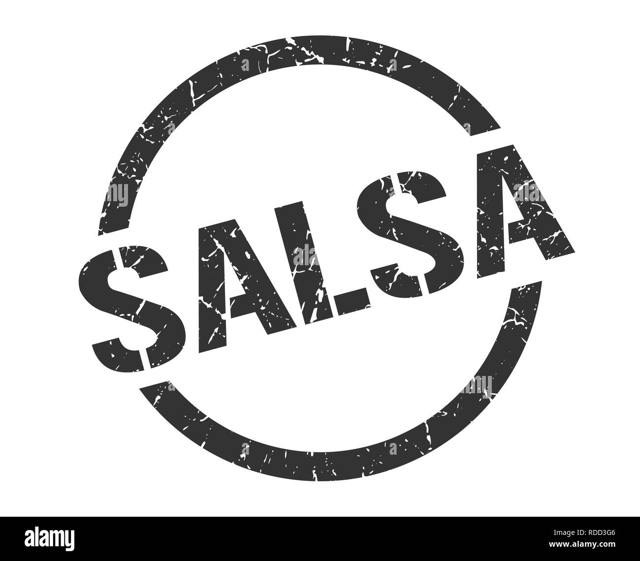salsa black round stamp Stock Vector Image & Art - Alamy