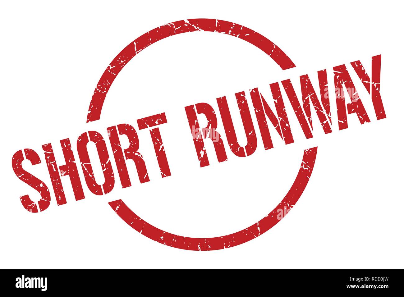 short runway red round stamp Stock Vector Image & Art - Alamy