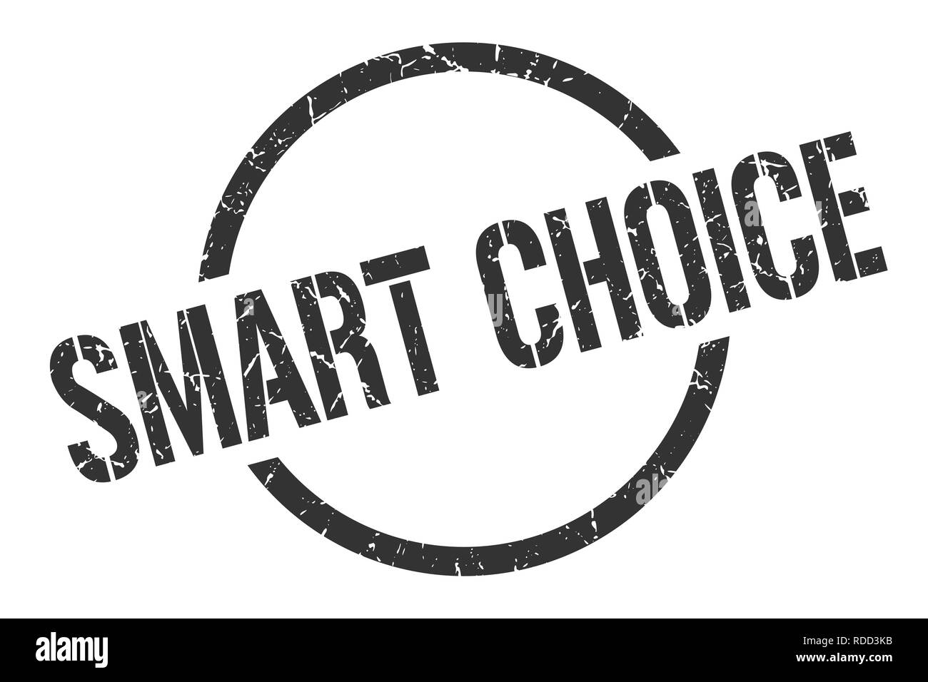 smart choice black round stamp Stock Vector Image & Art - Alamy