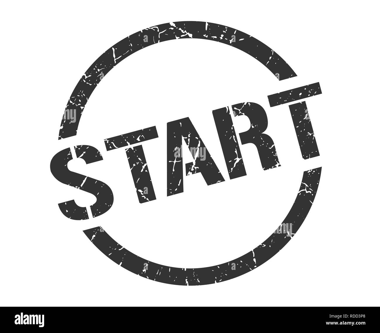 Start stamp round vintage Stock Vector Images - Alamy
