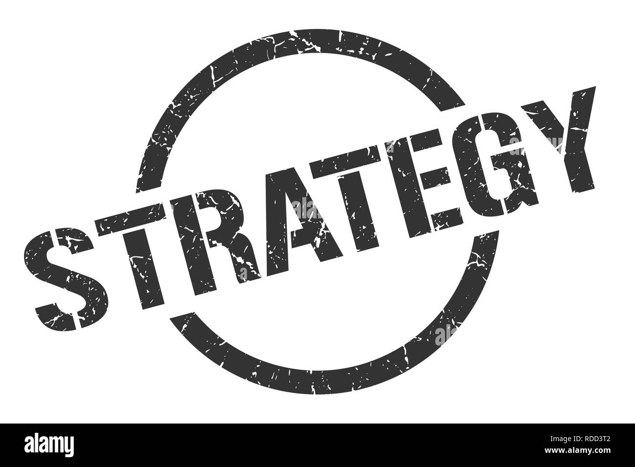 strategy black round stamp Stock Vector Image & Art - Alamy