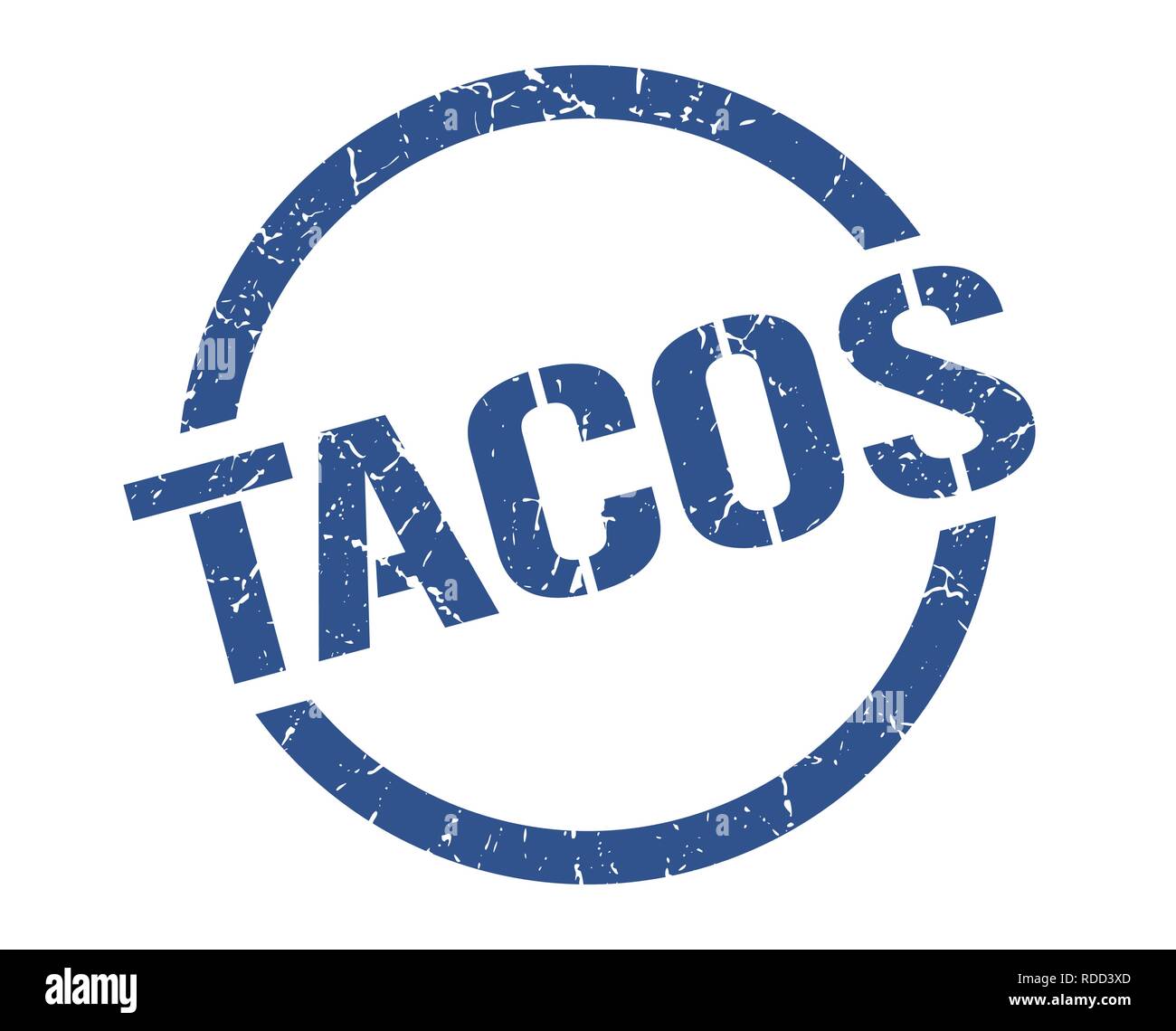 tacos blue round stamp Stock Vector Image & Art - Alamy
