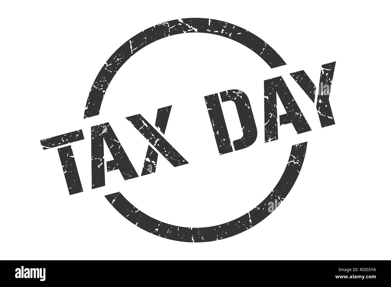 tax day black round stamp Stock Vector Image & Art - Alamy