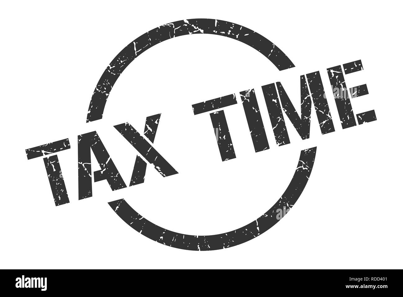 Tax time black round hi-res stock photography and images - Alamy