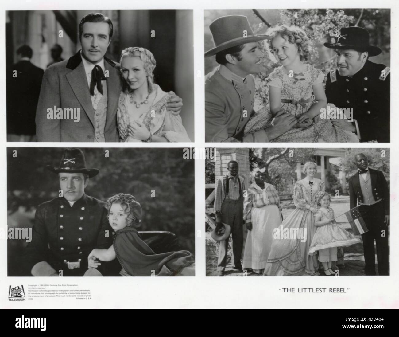 THE LITTLEST REBEL (1935) SHIRLEY TEMPLE DAVID BUTLER (DIR) MOVIESTORE ...