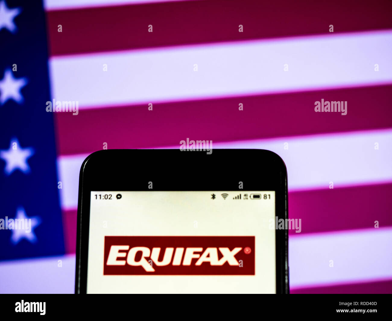 Equifax smart phone hi-res stock photography and images - Alamy
