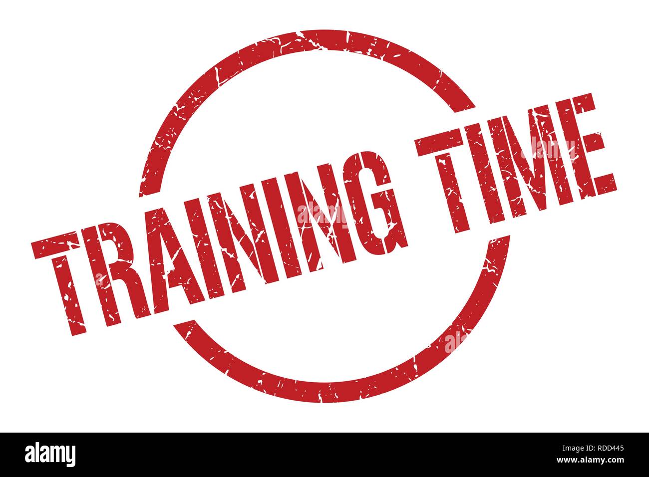 training time red round stamp Stock Vector Image & Art - Alamy