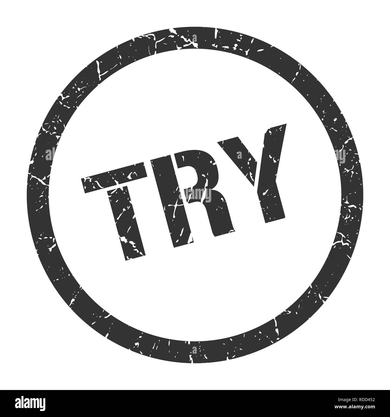 Try circle Black and White Stock Photos & Images - Alamy