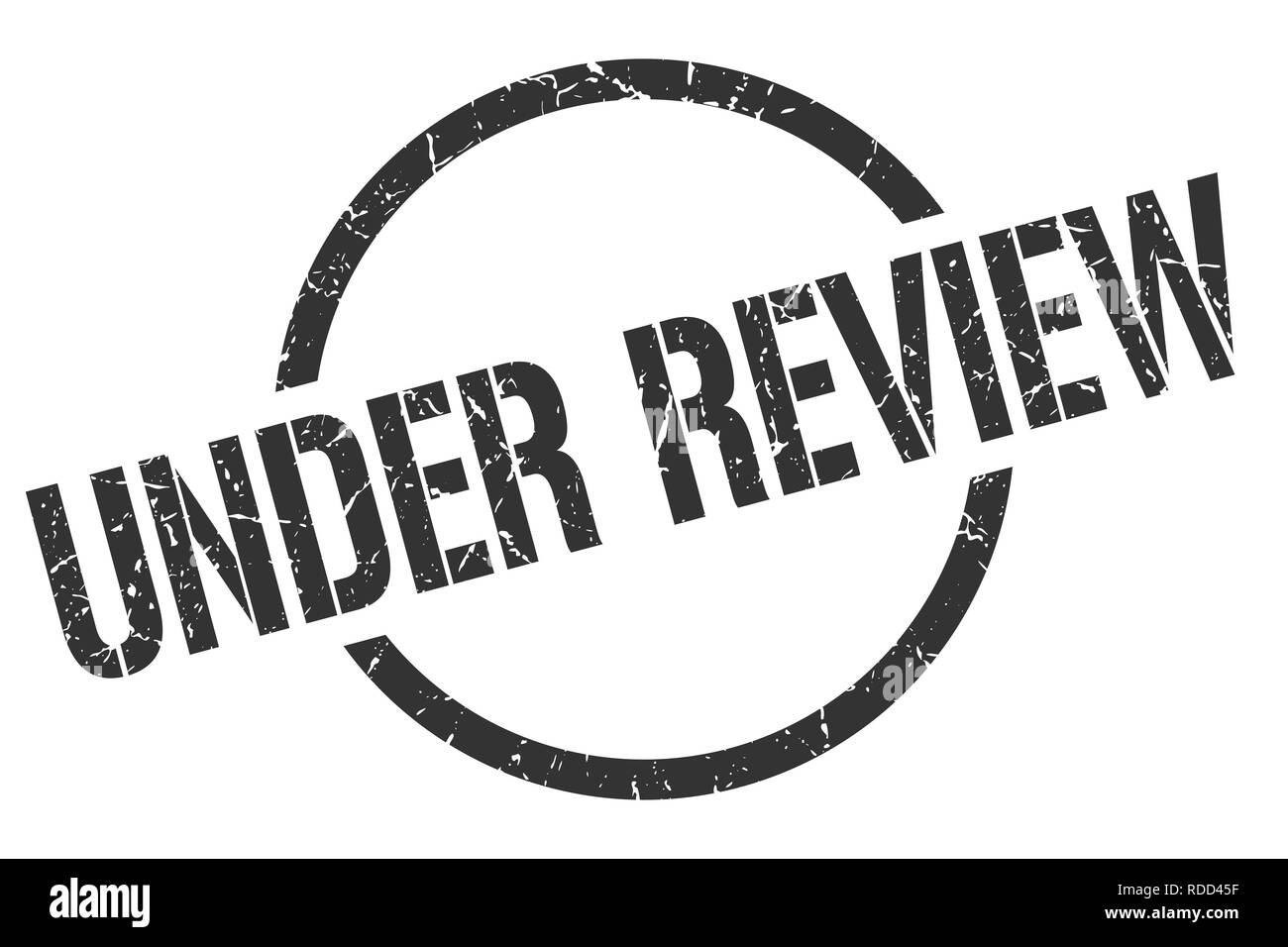 under review black round stamp Stock Vector Image & Art - Alamy
