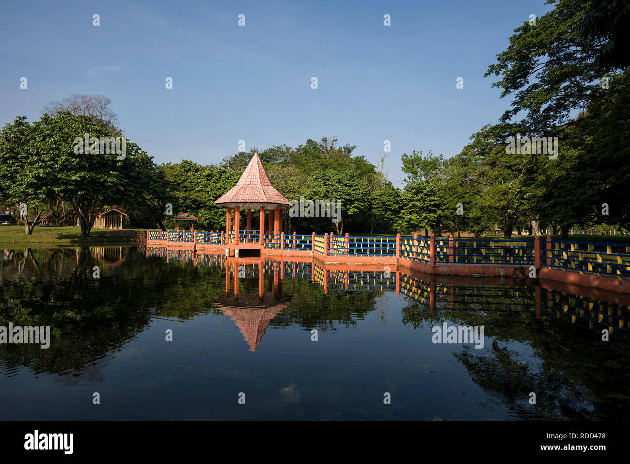 Water reflections at Taman Tasik, in Taiping, Perak, Malaysia - A ...