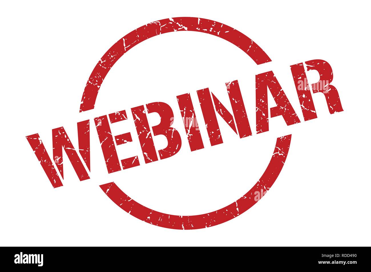 webinar red round stamp Stock Vector Image & Art - Alamy