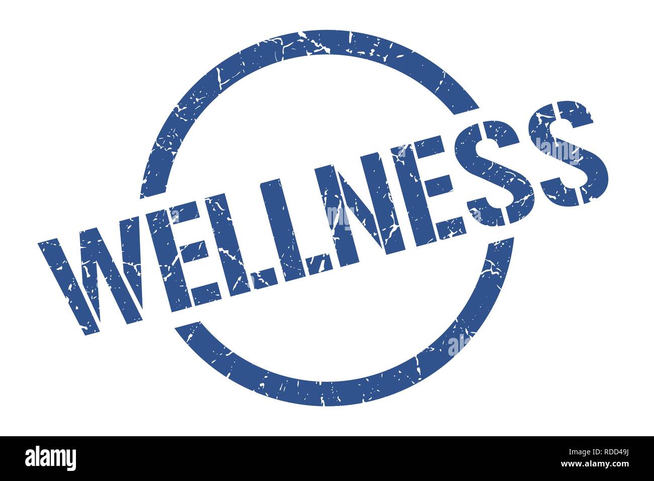 wellness blue round stamp Stock Vector Image & Art - Alamy