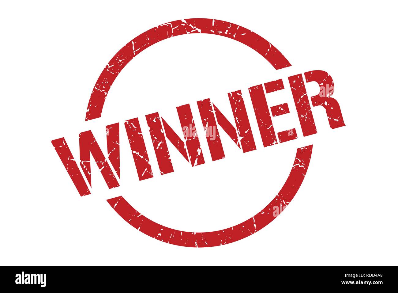 winner red round stamp Stock Vector Image & Art - Alamy