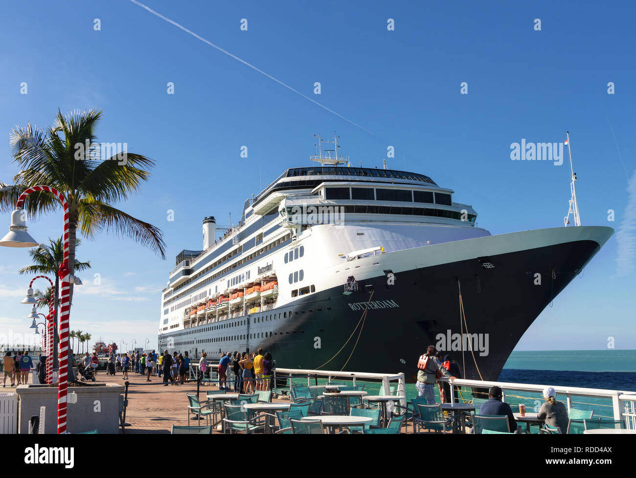 24 December 2019 - Key West, Florida, USA. Holland America Rotterdam ...