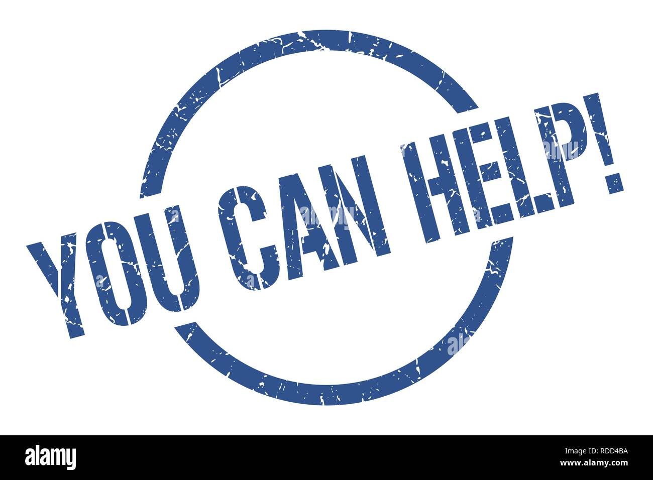 you can help blue round stamp Stock Vector Image & Art - Alamy
