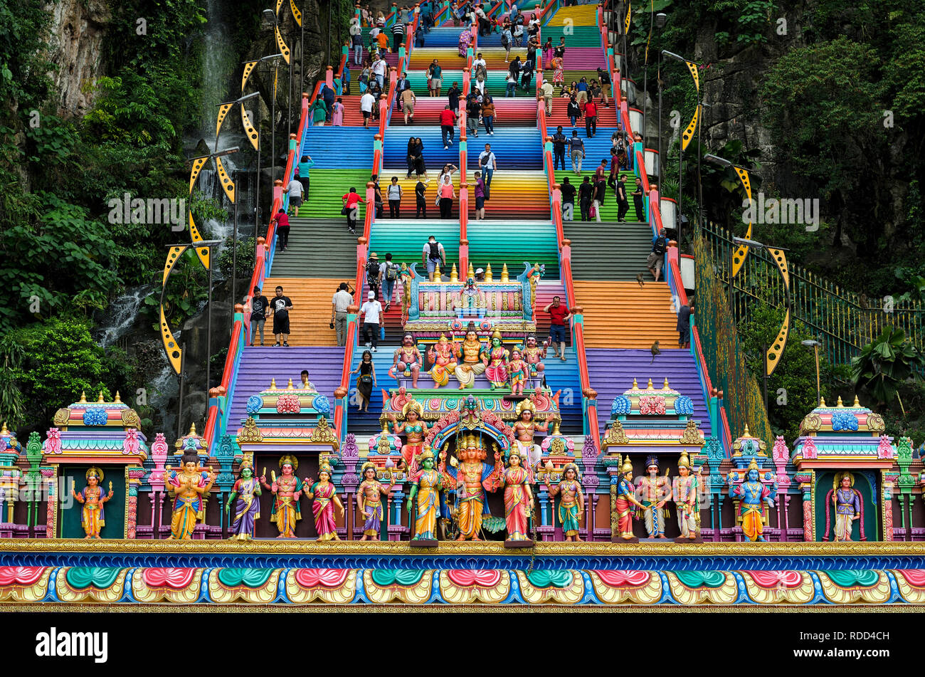 Batu Caves, Malaysia, 7 September, 2018 : New iconic look with colorful ...