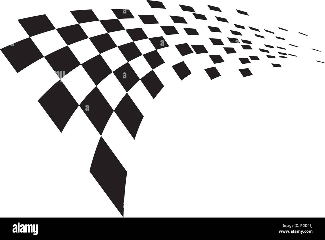 Race flag icon, simple design illustration vector Stock Vector Image ...