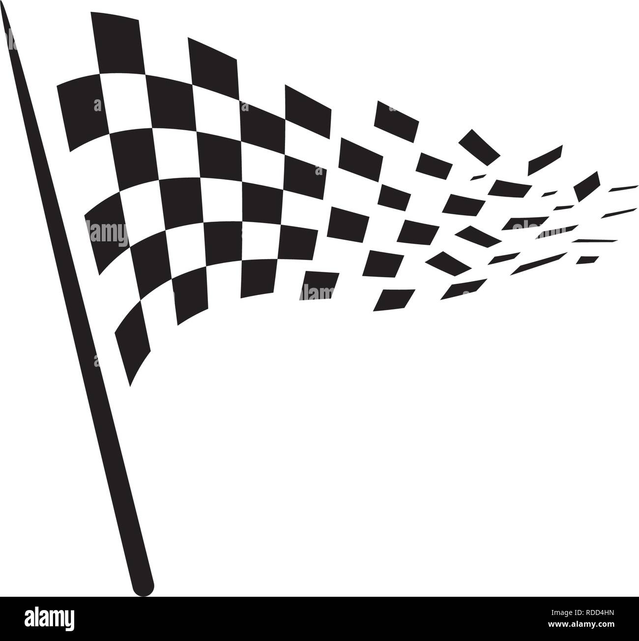 Race flag icon, simple design illustration vector Stock Vector Image ...