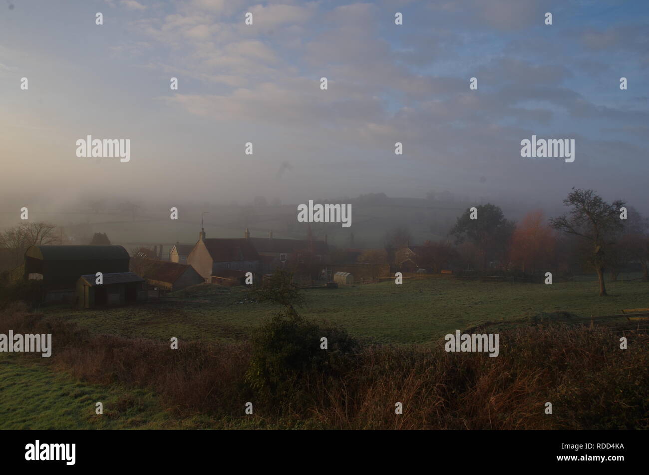 Great Elm. The Macmillan Way. Long-distance trail. Somerset. England ...