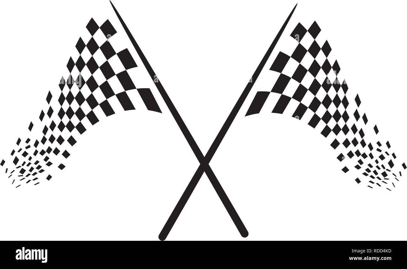Race flag icon, simple design illustration vector Stock Vector Image ...
