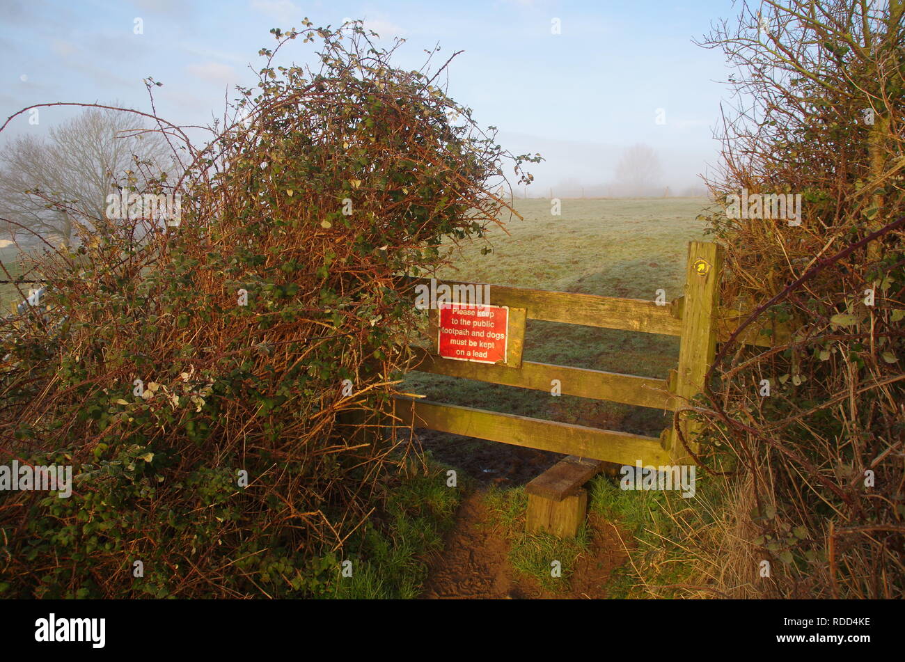 Great Elm. The Macmillan Way. Long-distance trail. Somerset. England ...