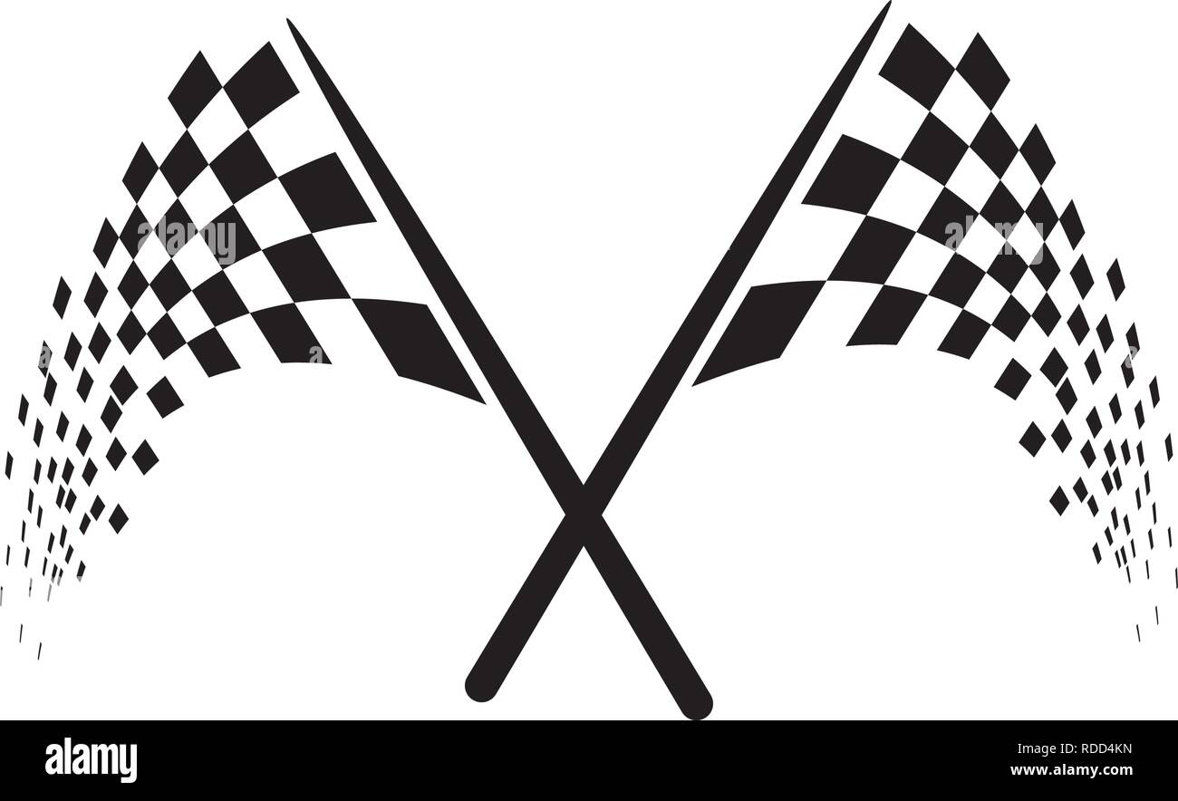 Race flag icon, simple design illustration vector Stock Vector Image ...