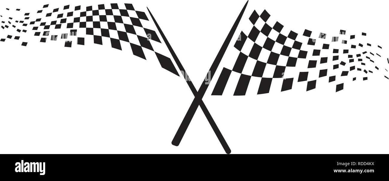 Race flag icon, simple design illustration vector Stock Vector Image ...