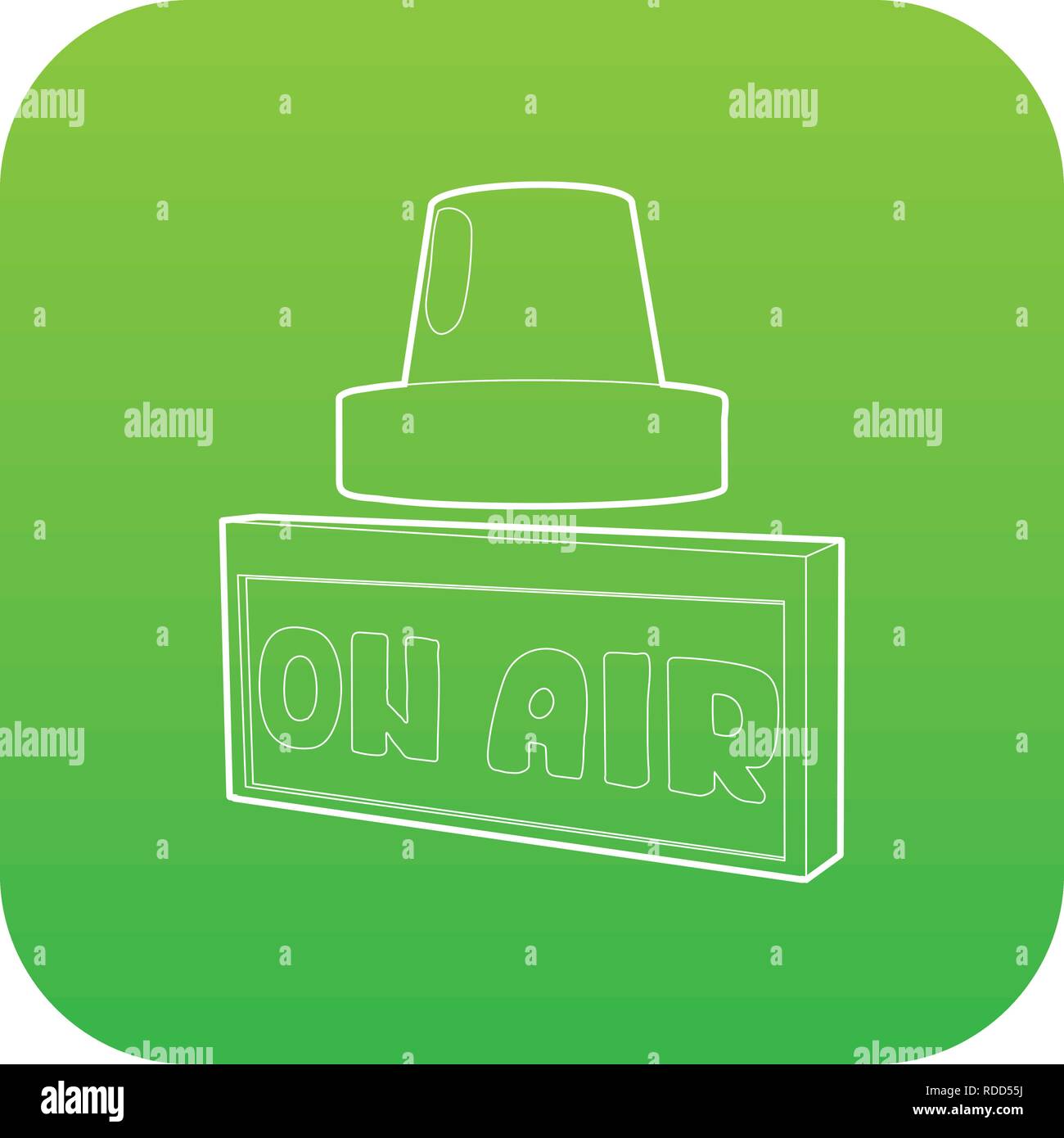 On air sign icon green vector Stock Vector Image & Art - Alamy