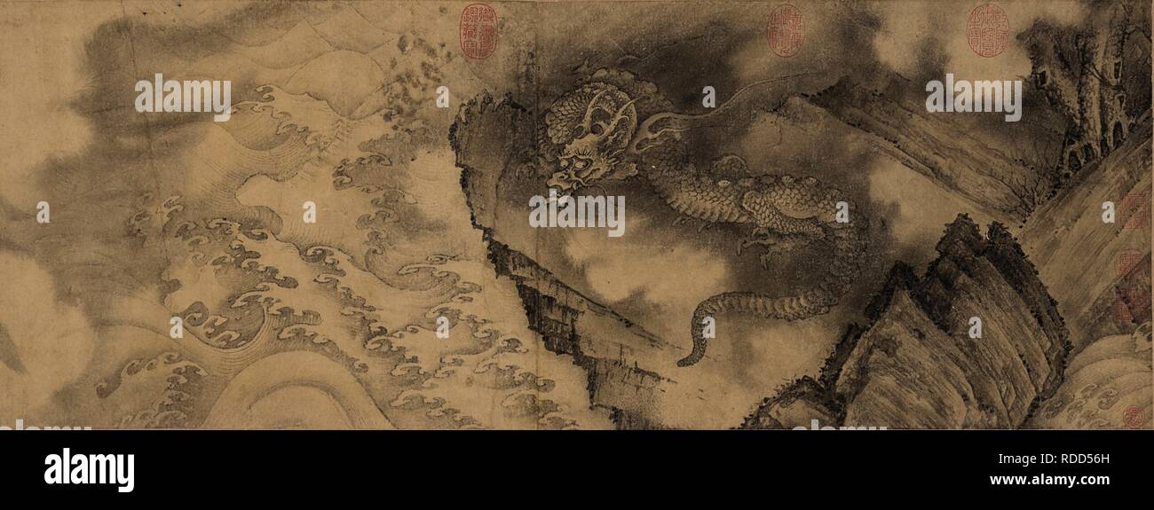 Six Dragons. Handscroll. Museum: PRIVATE COLLECTION. Author: Chen Rong ...