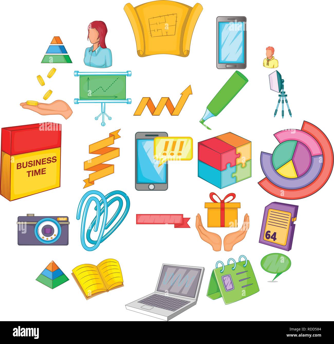 Quiet place icons set, cartoon style Stock Vector Image & Art - Alamy