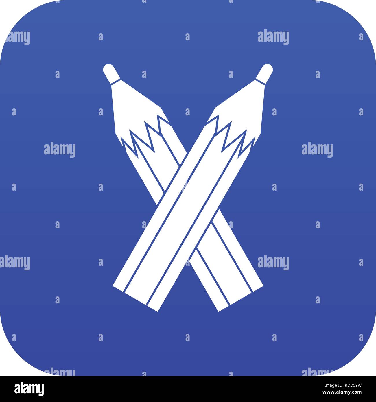 Pencils icon digital blue Stock Vector Image & Art - Alamy