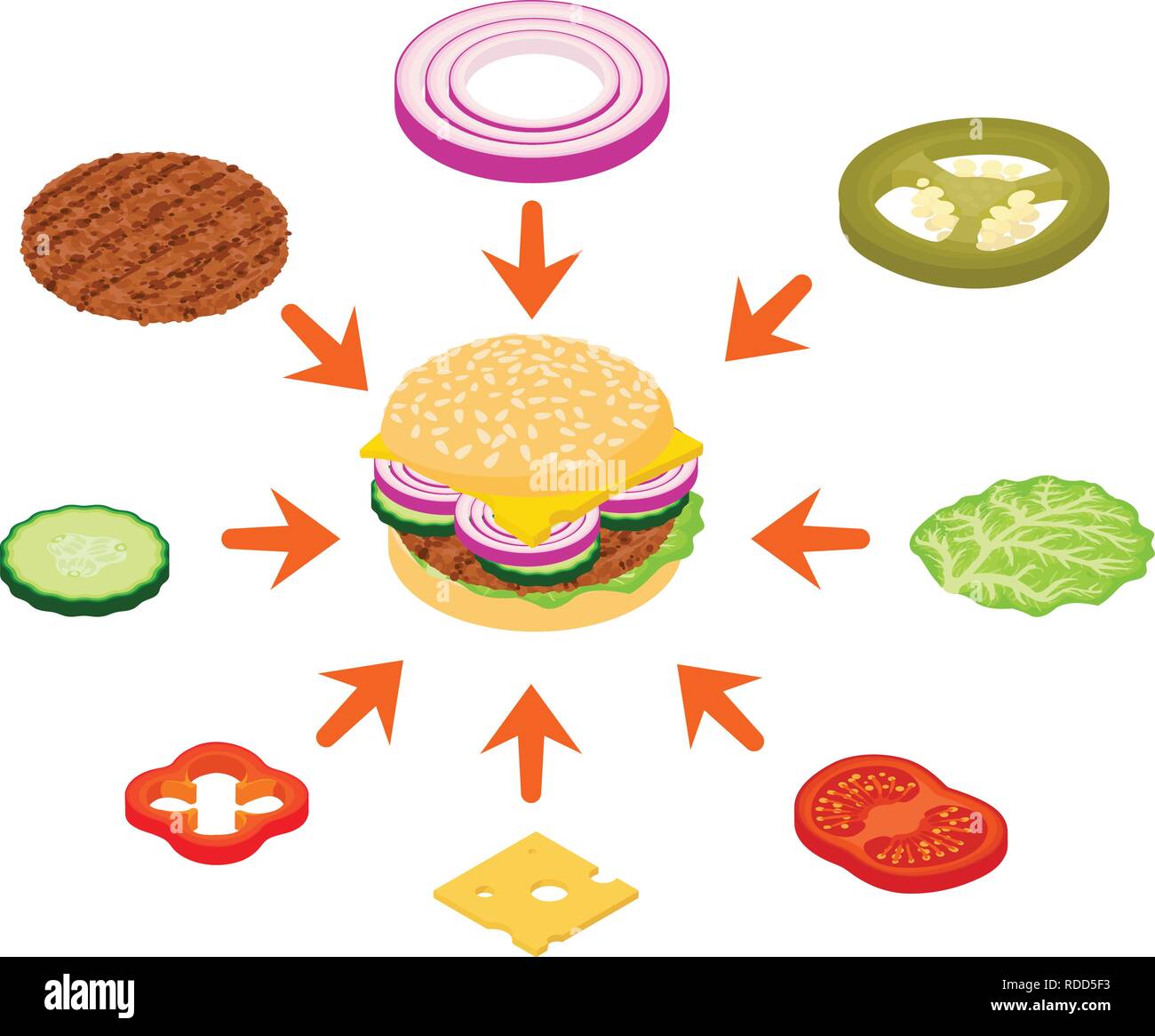 Burger concept banner, cartoon style Stock Vector Image & Art - Alamy