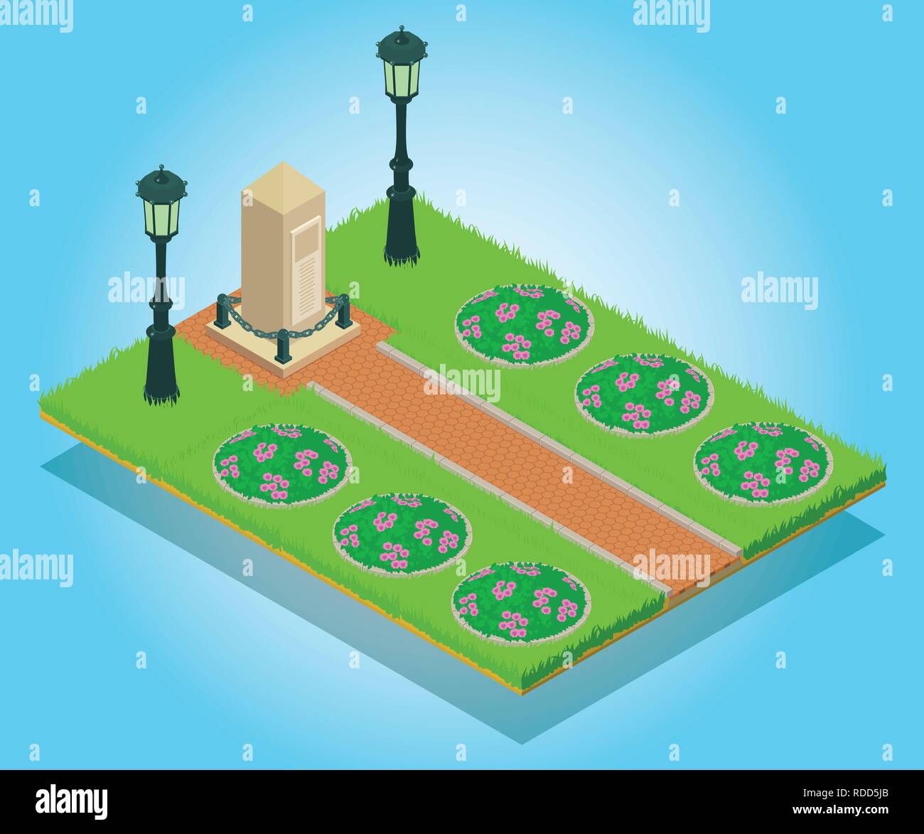 Alley concept banner, isometric style Stock Vector Image & Art - Alamy