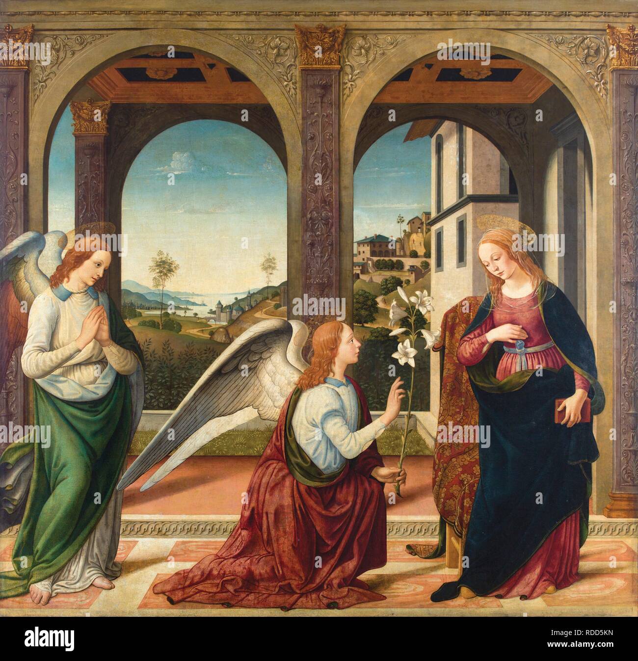 The Annunciation. Museum: Accademia di San Luca. Author: Biagio d ...