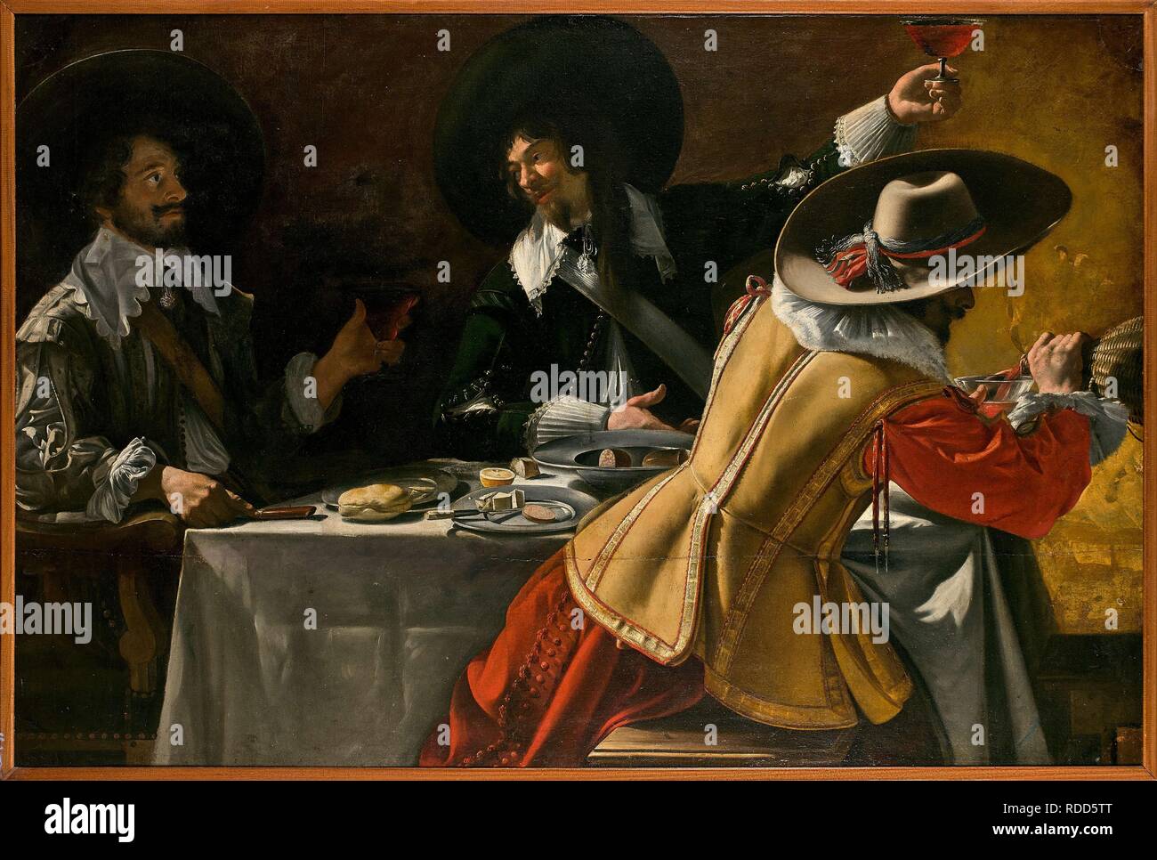 The Three Musketeers sitting at a table. Museum: PRIVATE COLLECTION ...