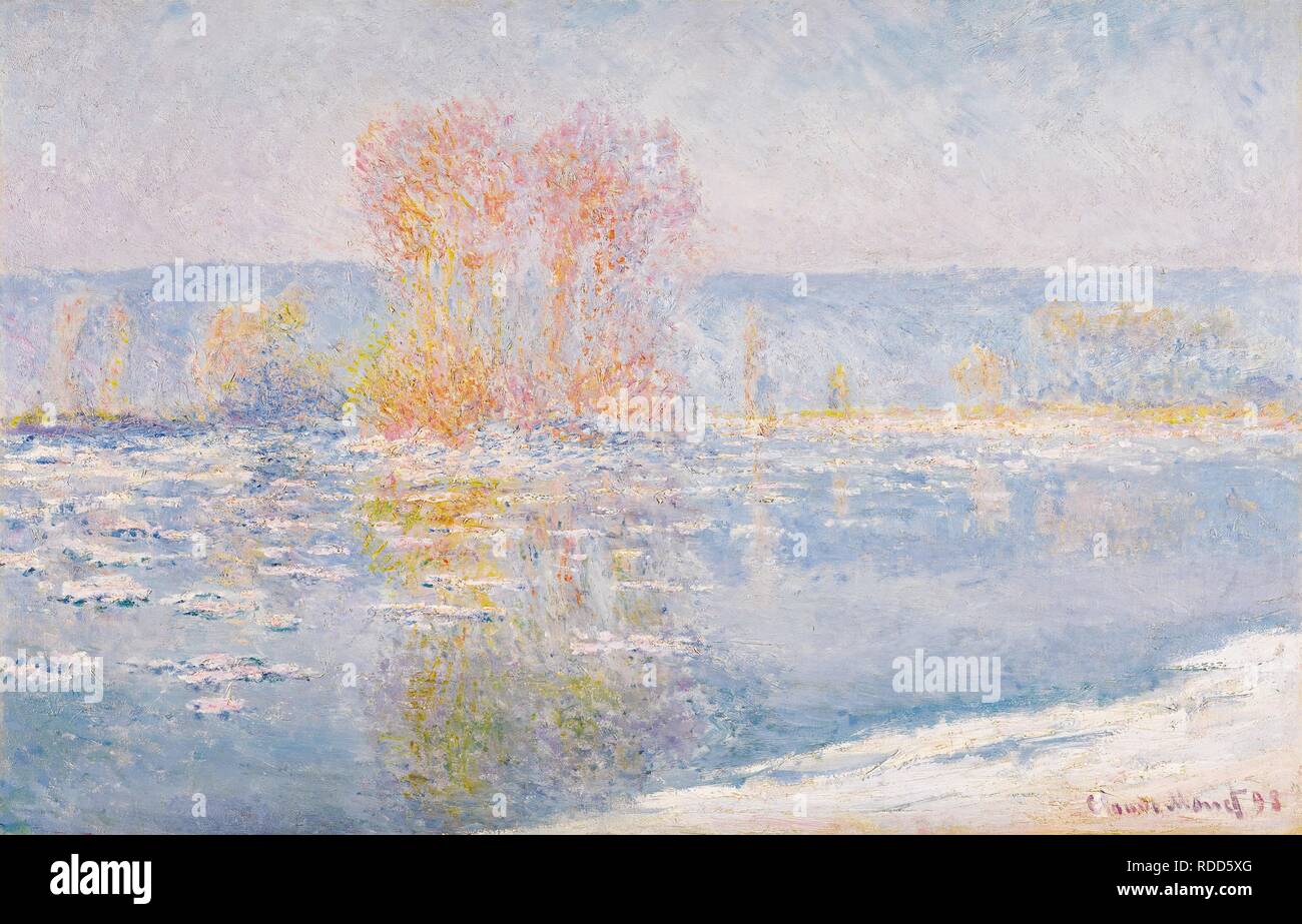 Ice drift, Bennecourt. Museum: PRIVATE COLLECTION. Author: MONET ...