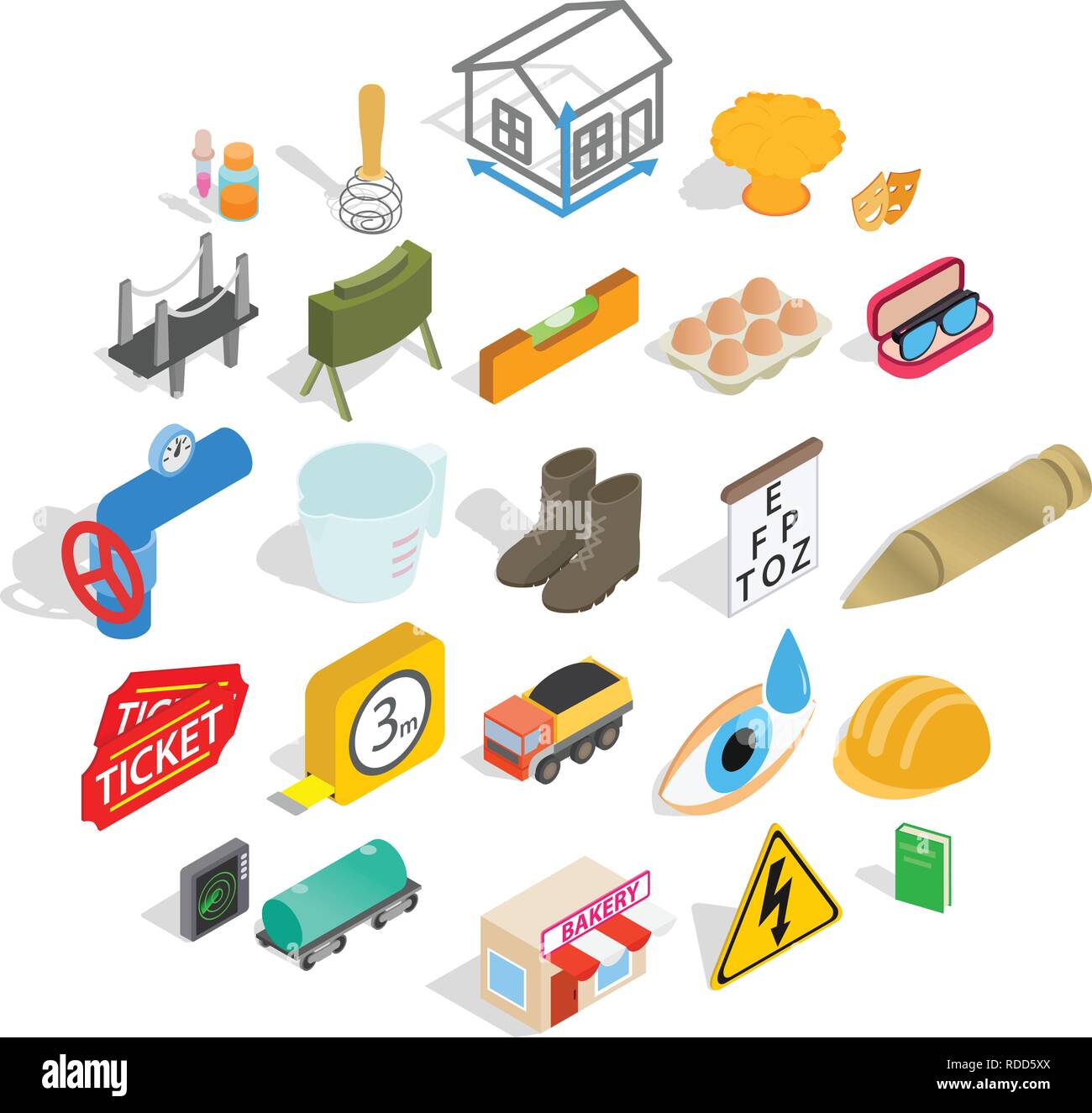 Formation icons set, isometric style Stock Vector Image & Art - Alamy